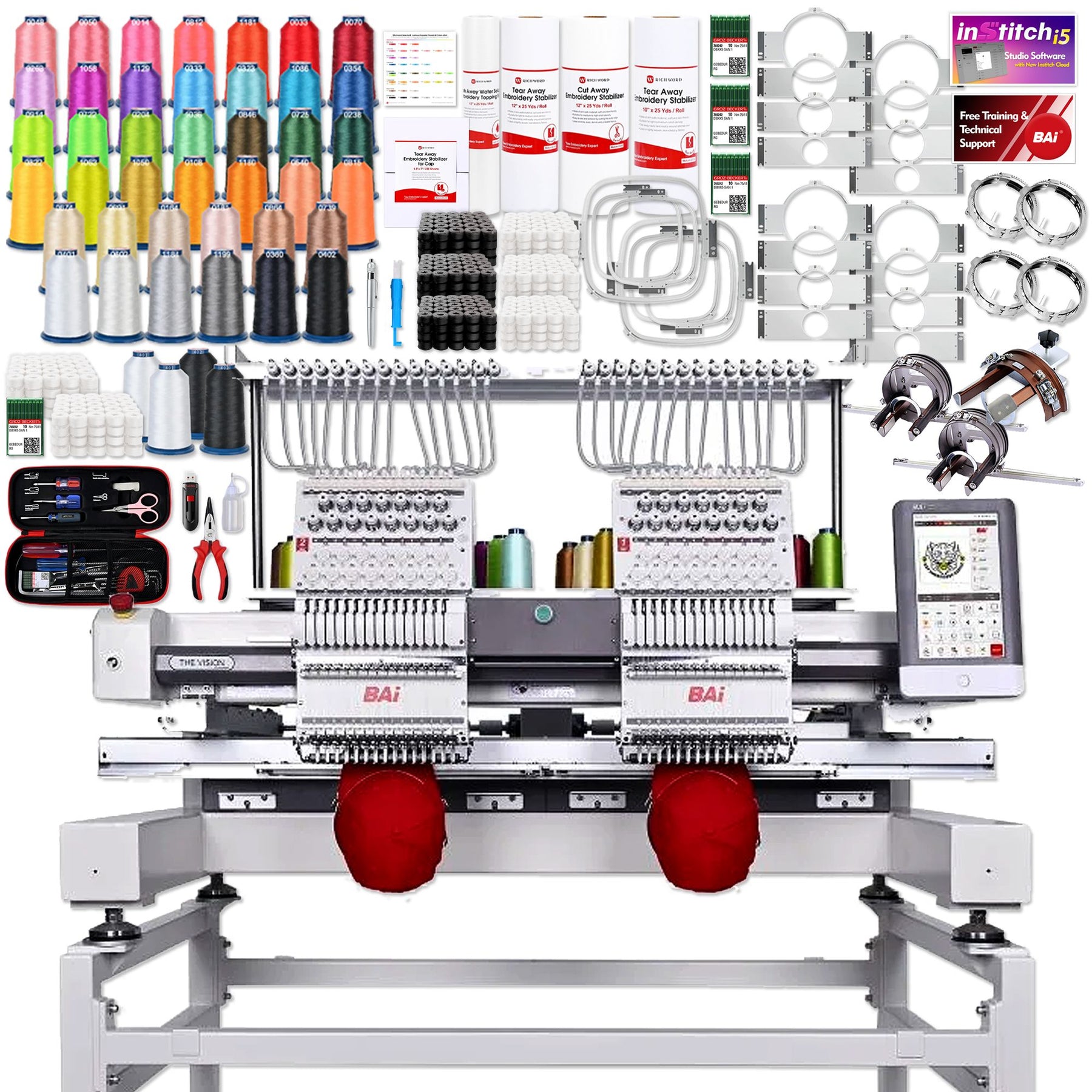 BAi Multi Needle Embroidery Machines | Professional Embroidery Technol ...