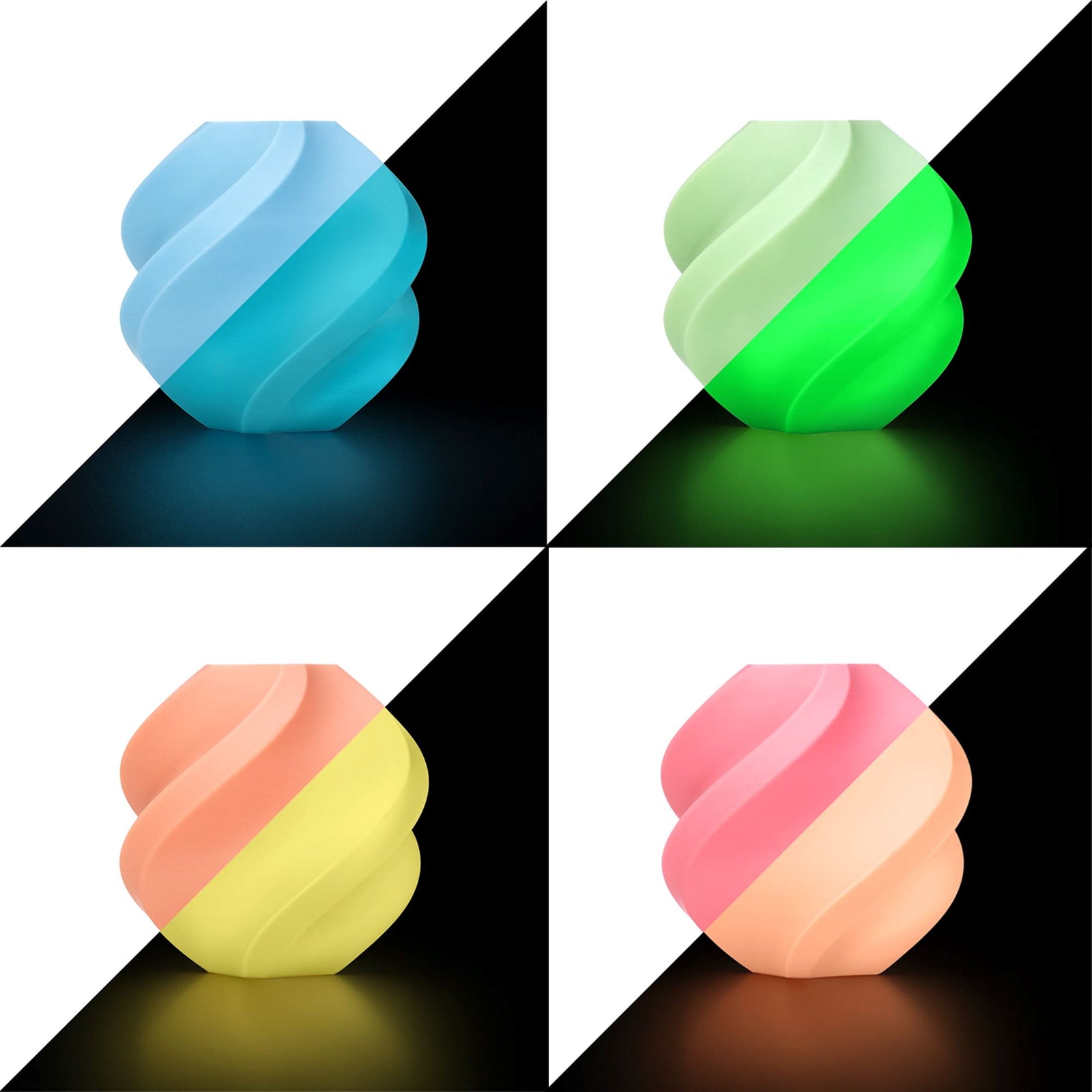 Bambu Lab PLA Glow Filament with Spool | Swing Design