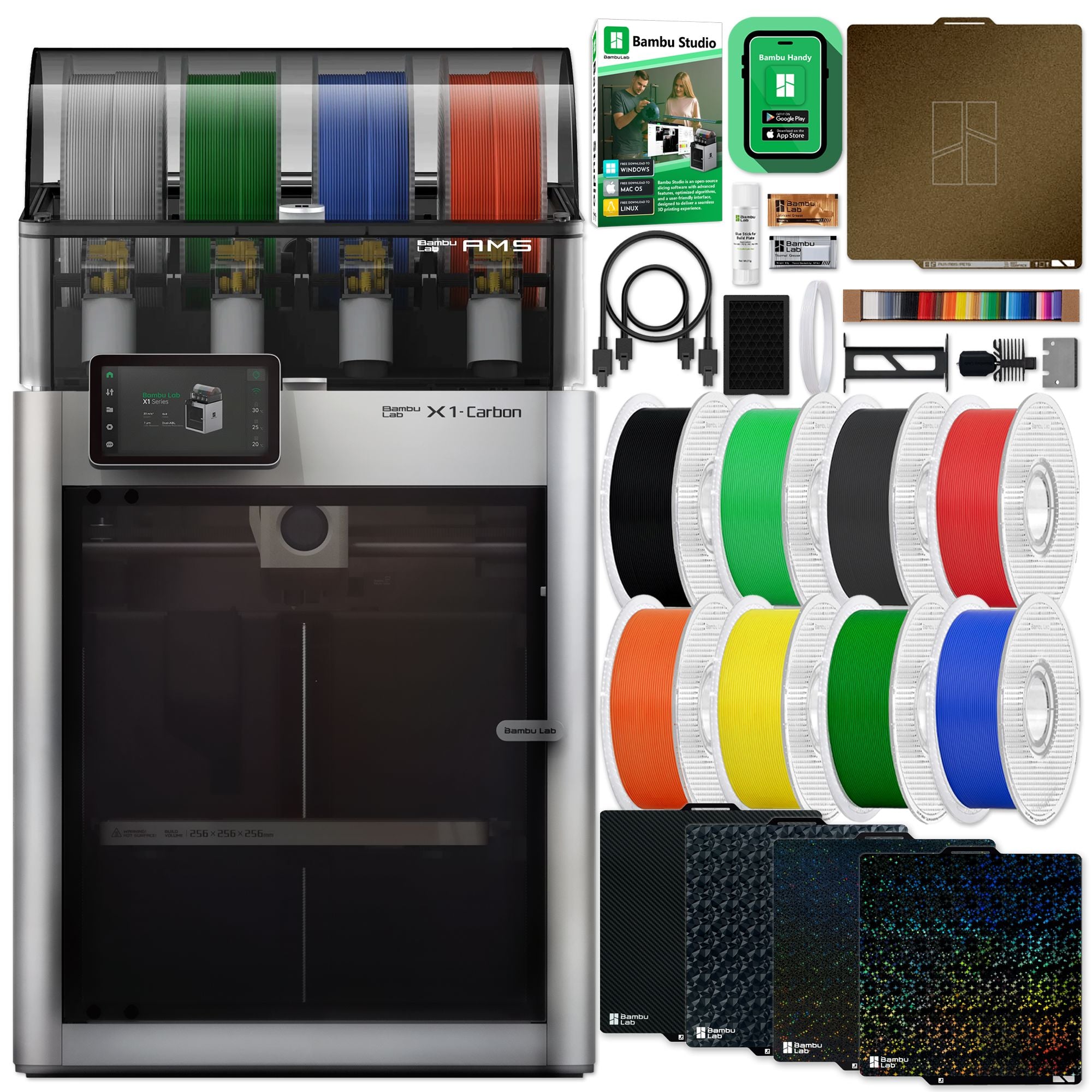 Bambu Lab X1C Carbon 3D Printer Deluxe Bundle | Swing Design