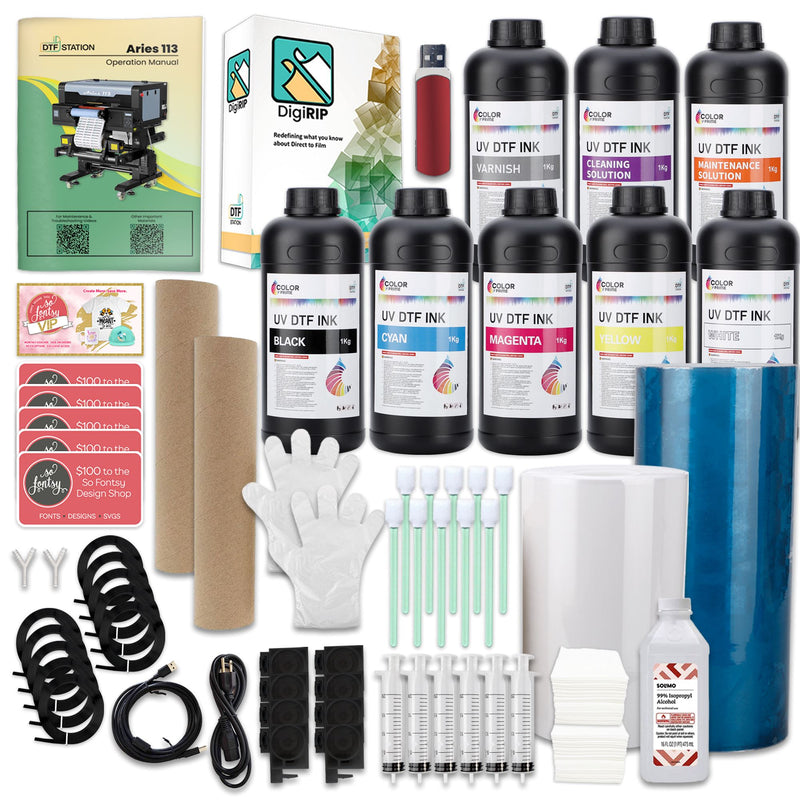 DTF Station Aries 113 UV DTF Printer Bundles | Swing Design