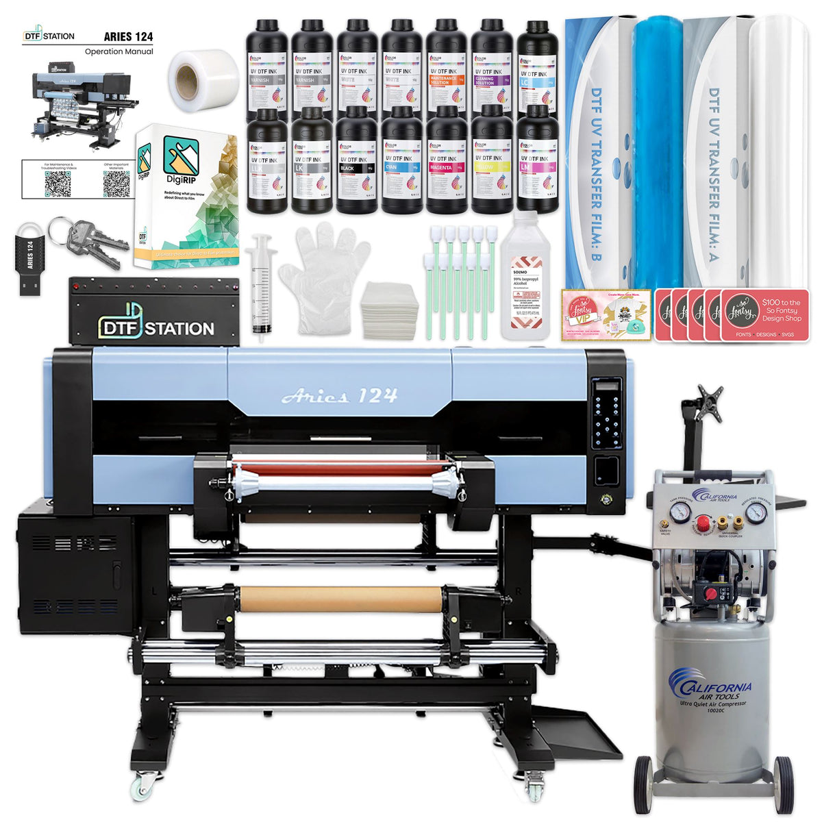 DTF Station Aries 113 UV DTF Printer Bundles | Swing Design