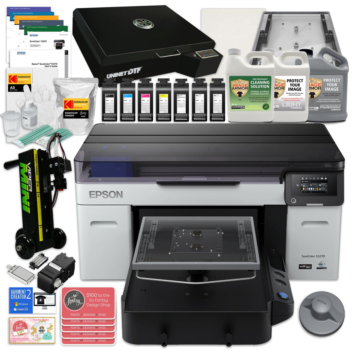 Epson F2270 DTG & DTF Combo Printer Bundles | Swing Design