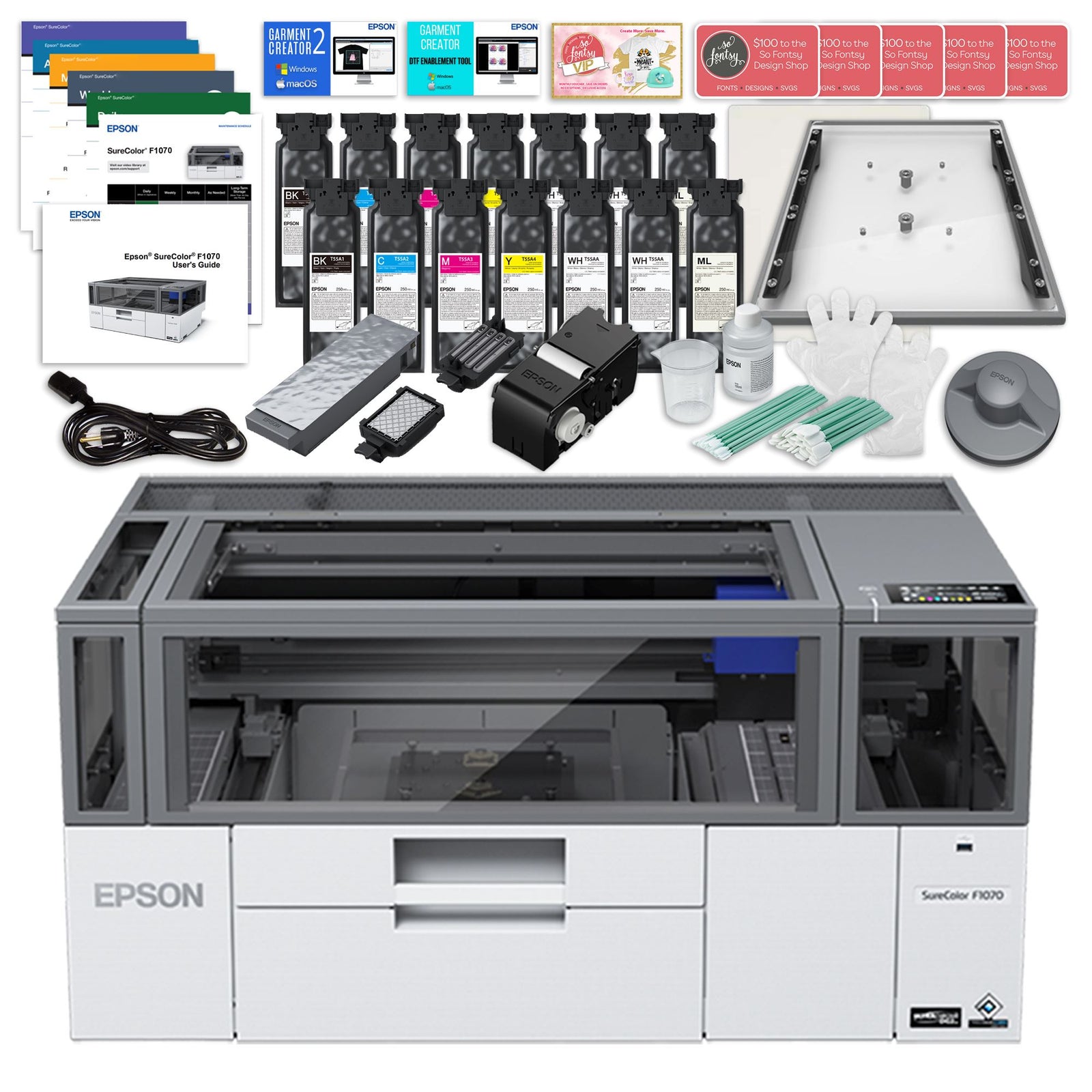 Epson F1070 DTG & DTF Combo Printer Bundles | Swing Design