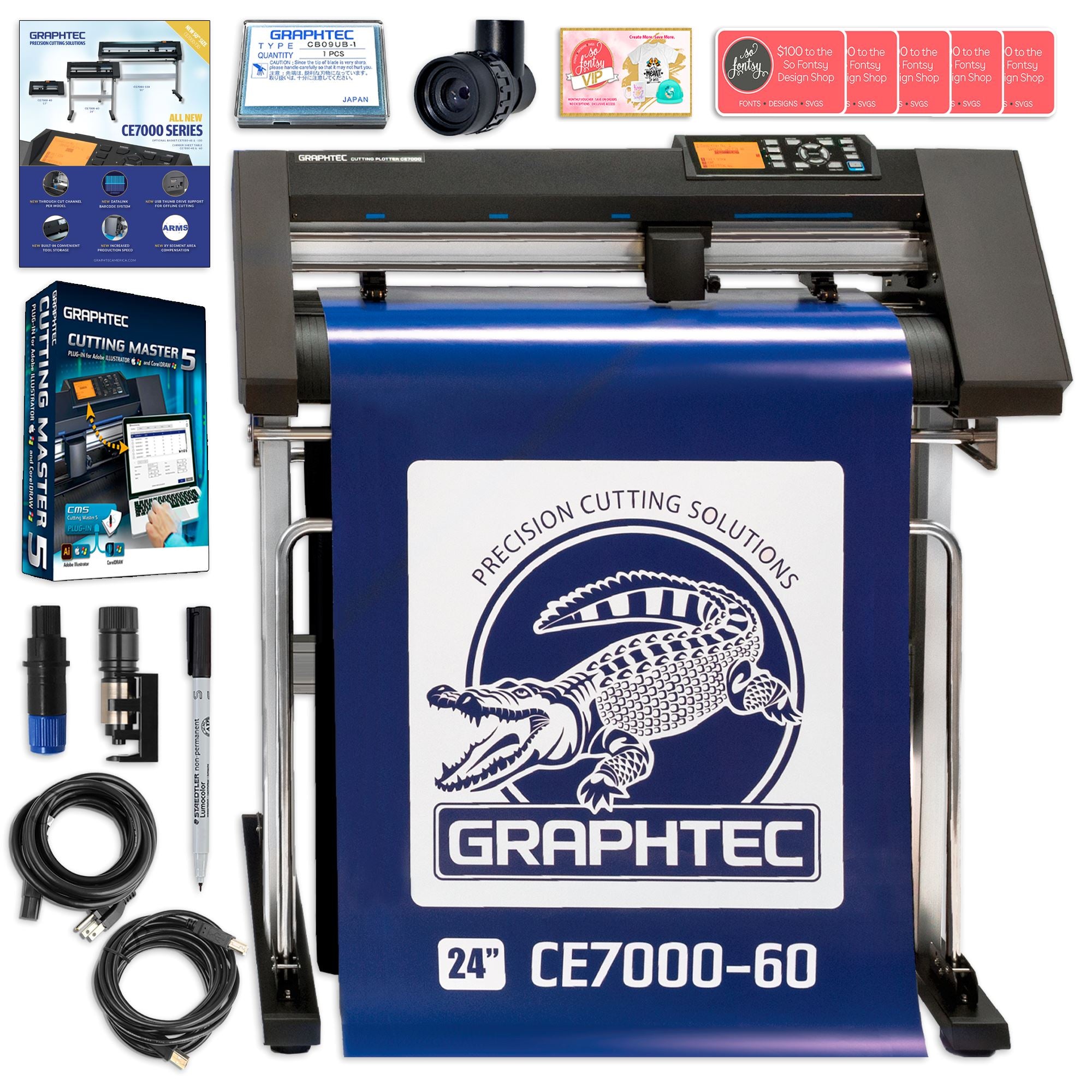 Graphtec CE7000 Vinyl Cutter Deluxe Bundles | Swing Design