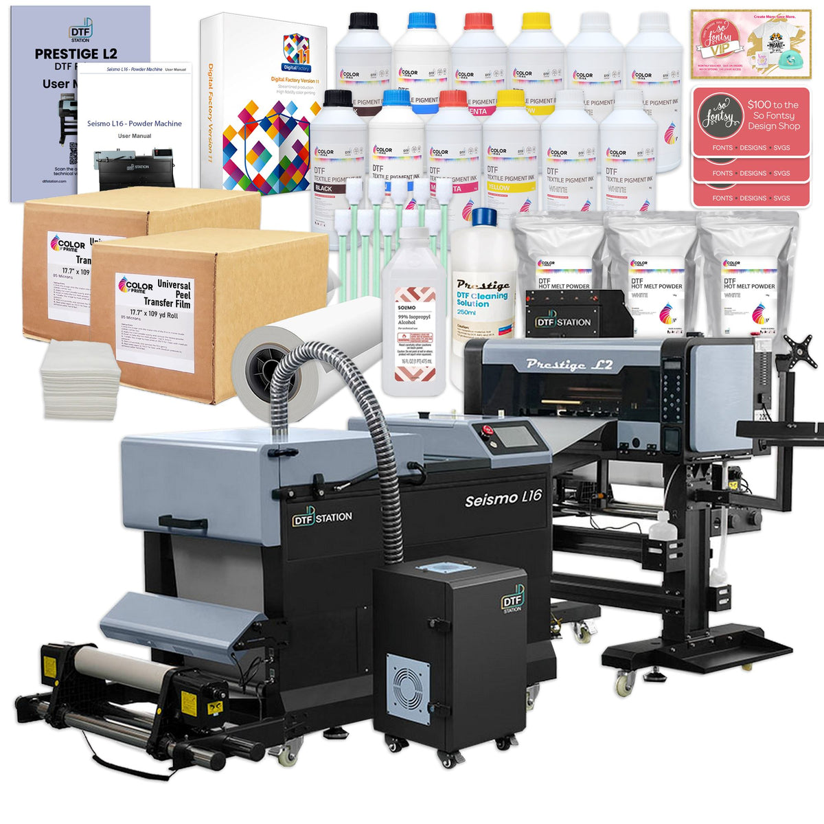 Prestige L2 16" DTF Best Roll Printer Bundles | Swing Design