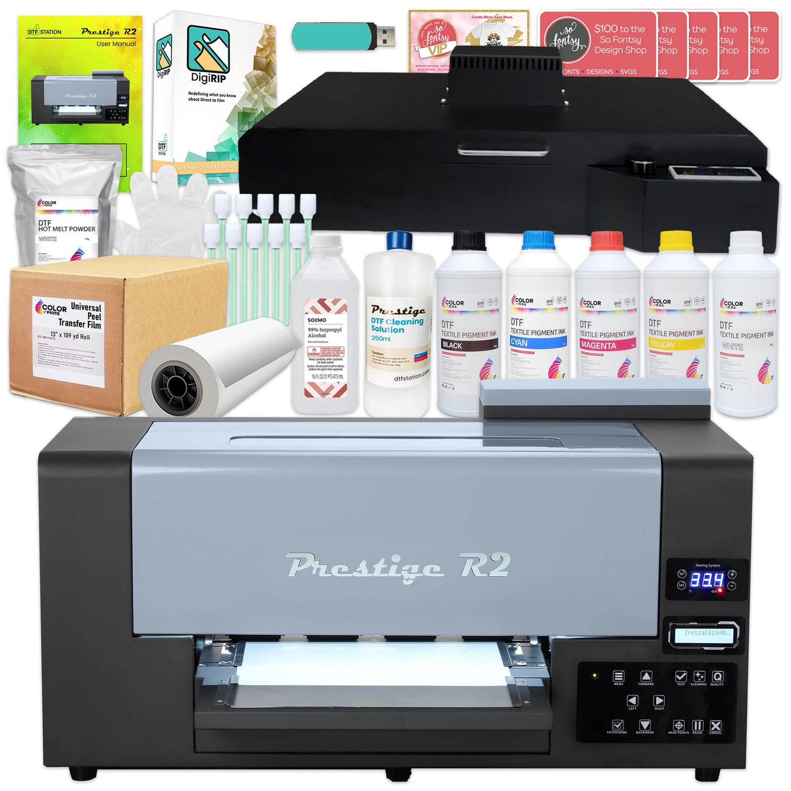 Prestige R2 & R2 PRO 13" DTF Printer Bundles | Swing Design