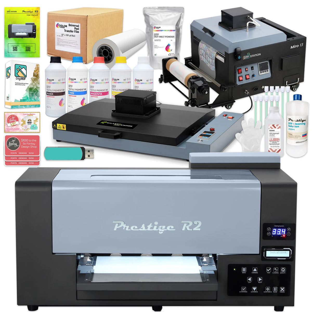 Prestige R2 & R2 PRO 13" DTF Printer Bundles | Swing Design
