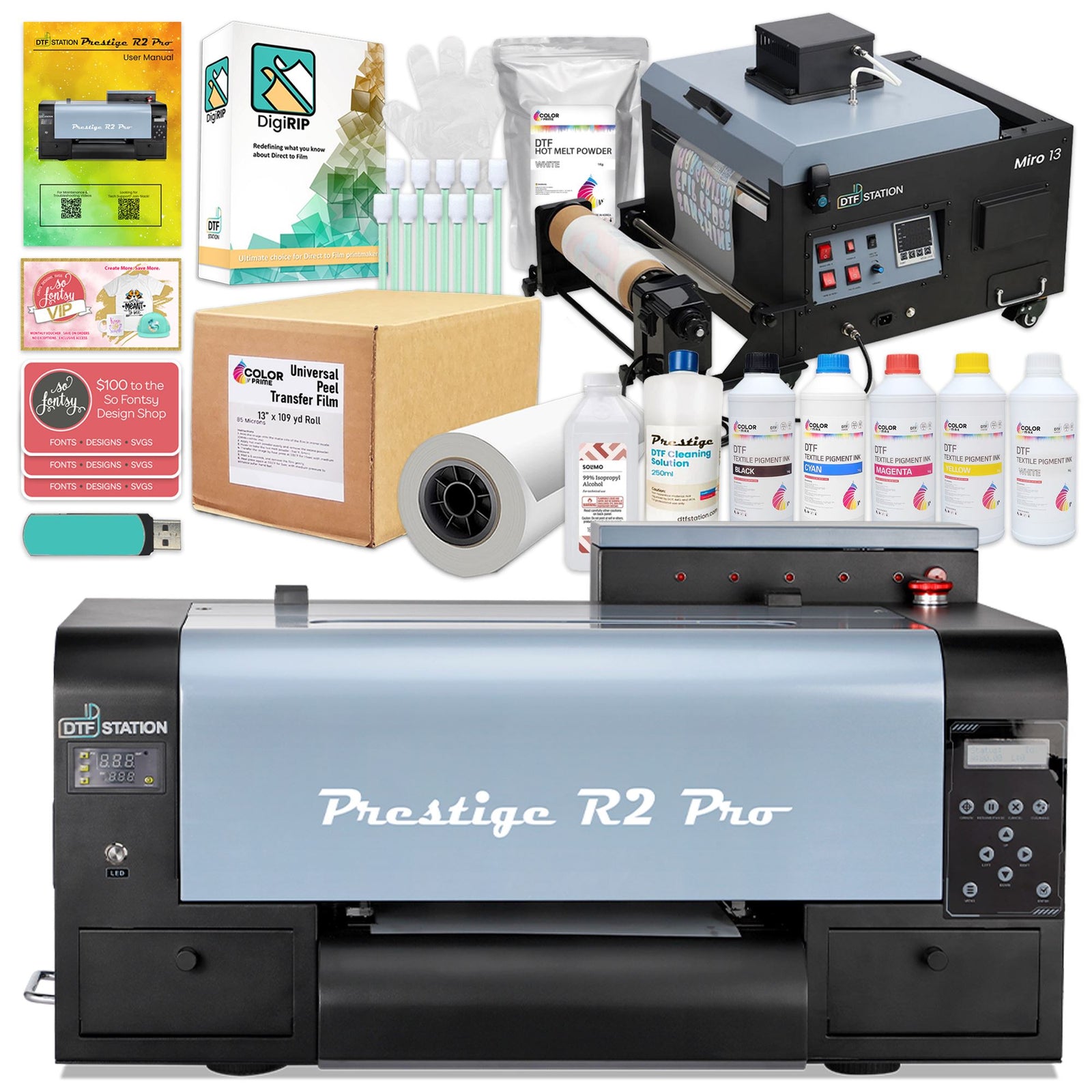 Prestige R2 & R2 PRO 13" DTF Printer Bundles | Swing Design