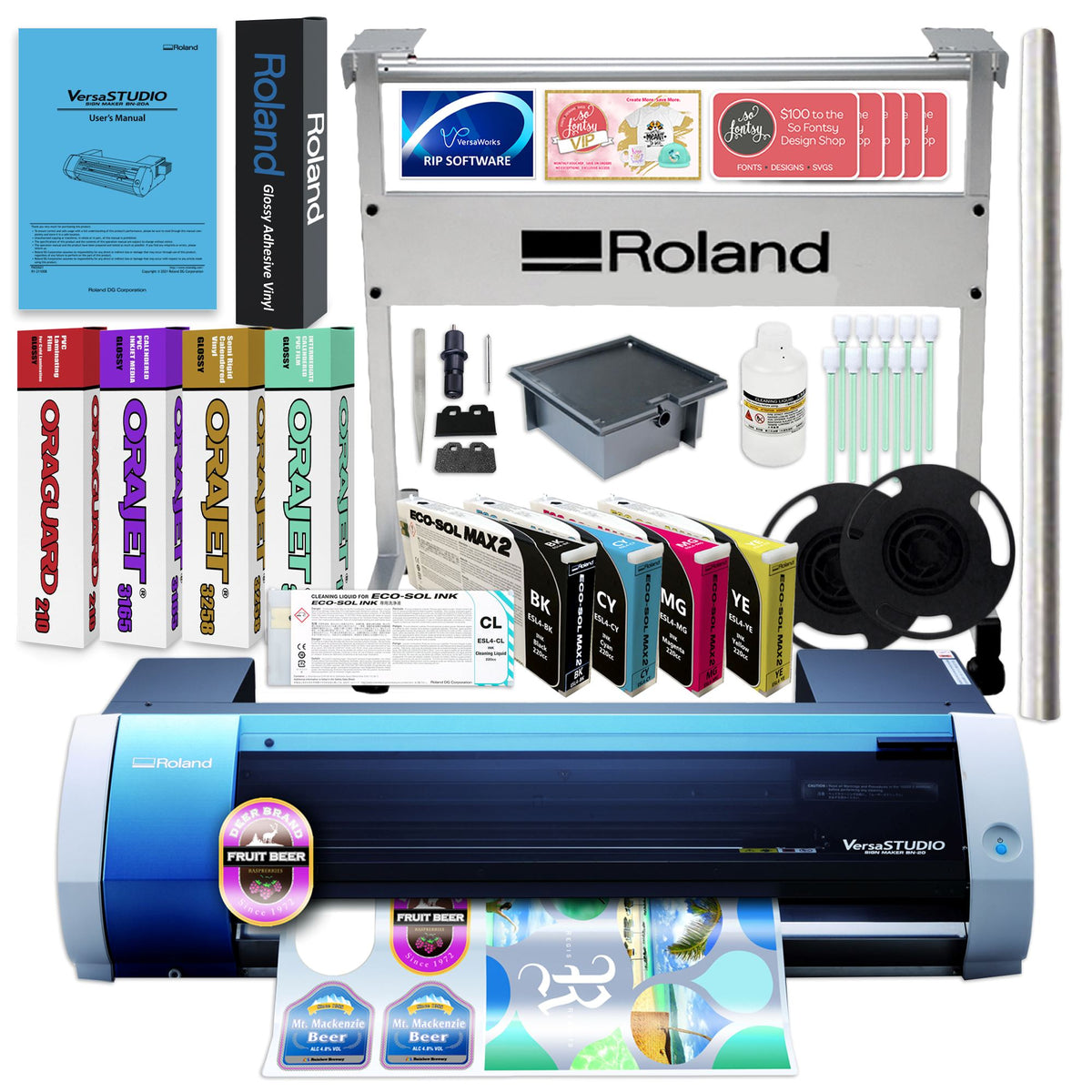 Roland BN-20A Eco-Solvent 20" Printer Bundles | Swing Design
