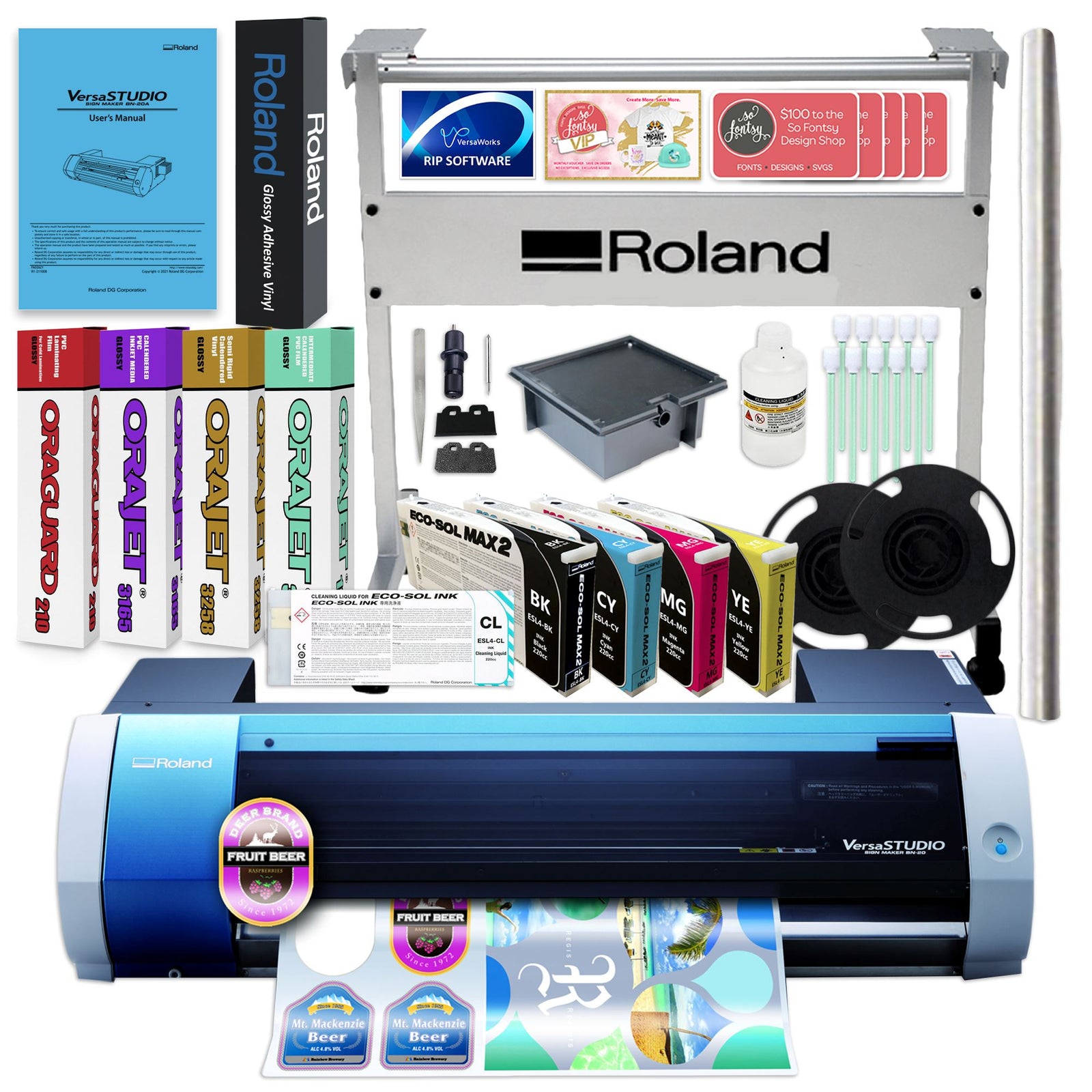 Roland BN-20A Eco-Solvent 20" Printer Bundles | Swing Design