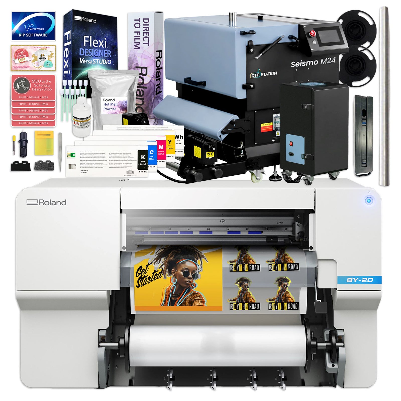 Roland BY-20 DTF Printer Bundles & Inks Sale | Swing Design