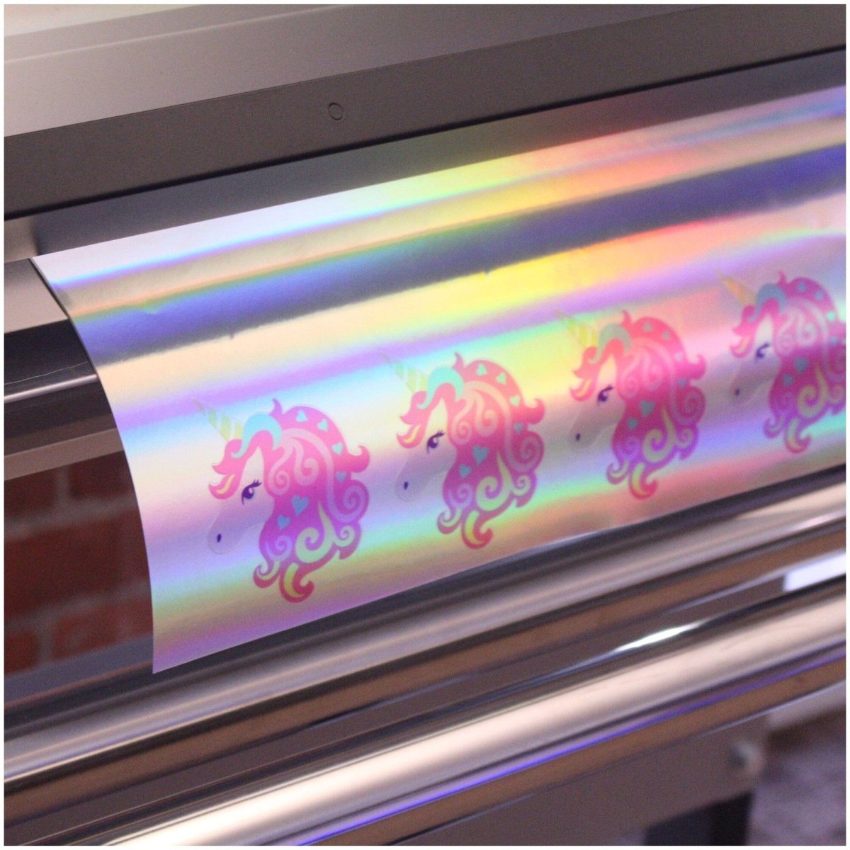 Printable Rainbow Holographic Vinyl Rolls | Swing Design