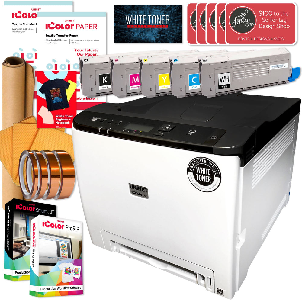 UniNet iColor 560 White Toner Printer Bundles | Swing Design