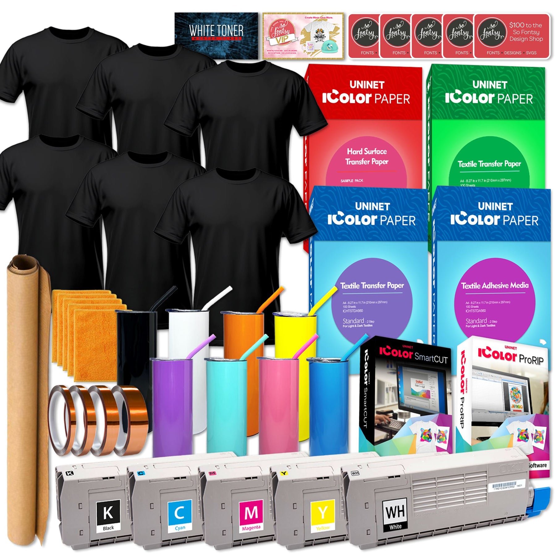 UniNet iColor 560 White Toner Printer Bundles | Swing Design