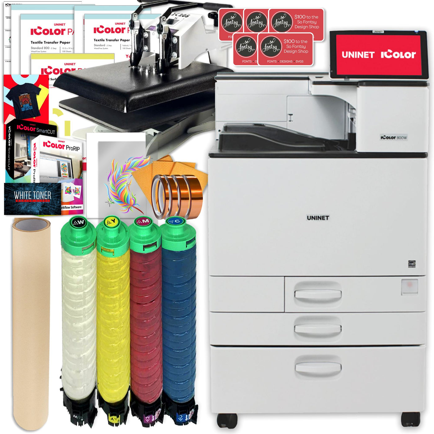UniNet iColor 800W PRO Printer Bundles | Swing Design