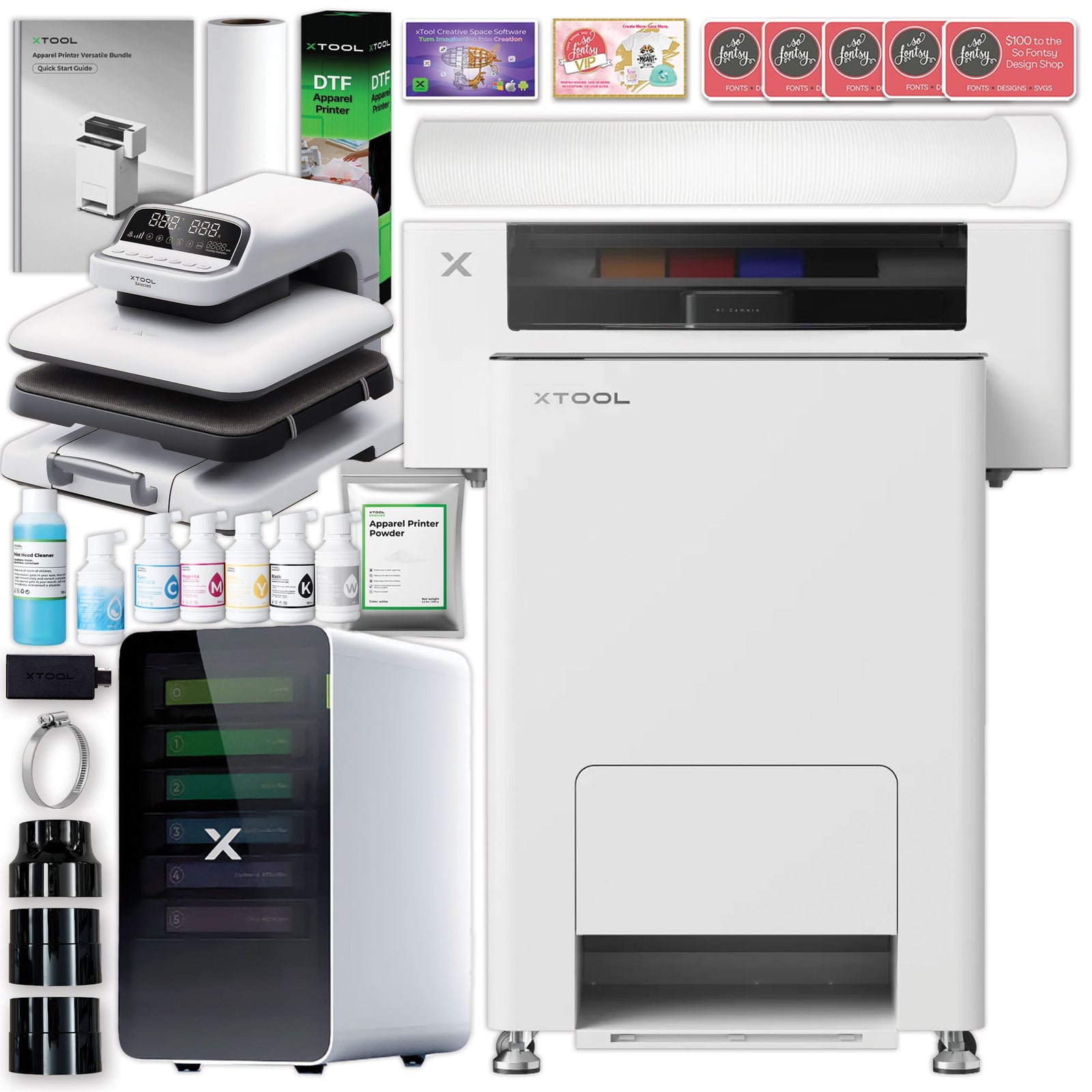 xTool DTF Apparel Printer Bundles with Heat Press | Swing Design