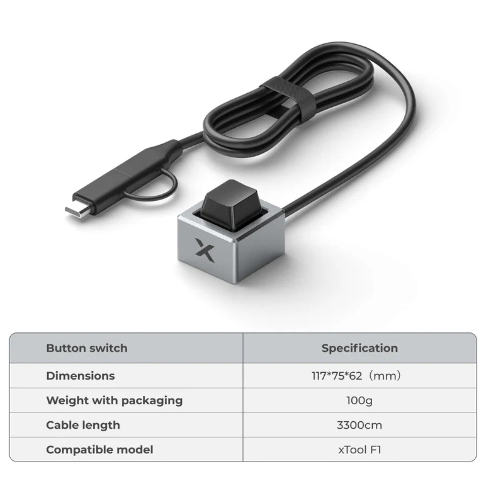 xTool F1 Button Switch For F1 & F1 Ultra | Swing Design