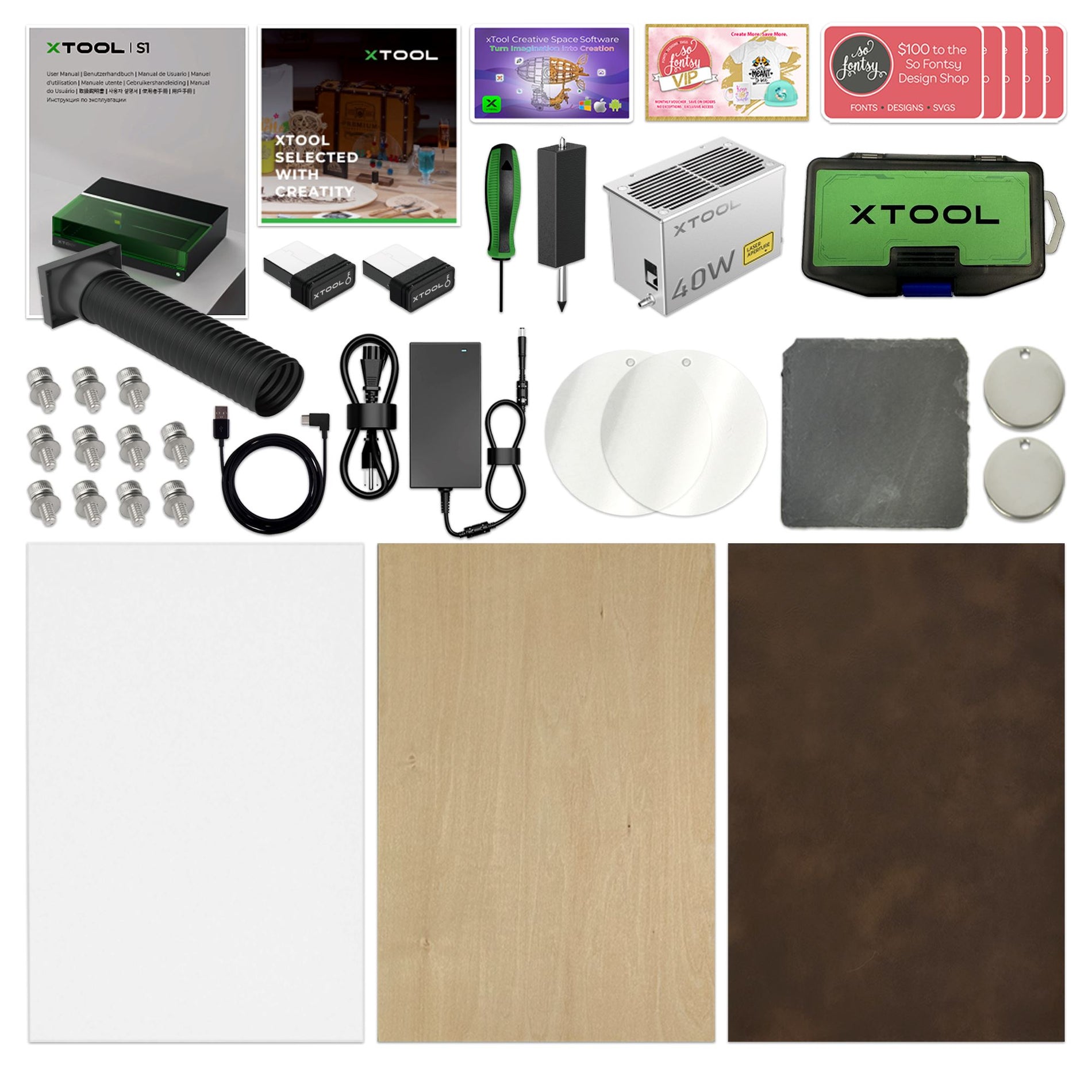 xTool S1 Laser & Engraving Machine Bundles | Swing Design