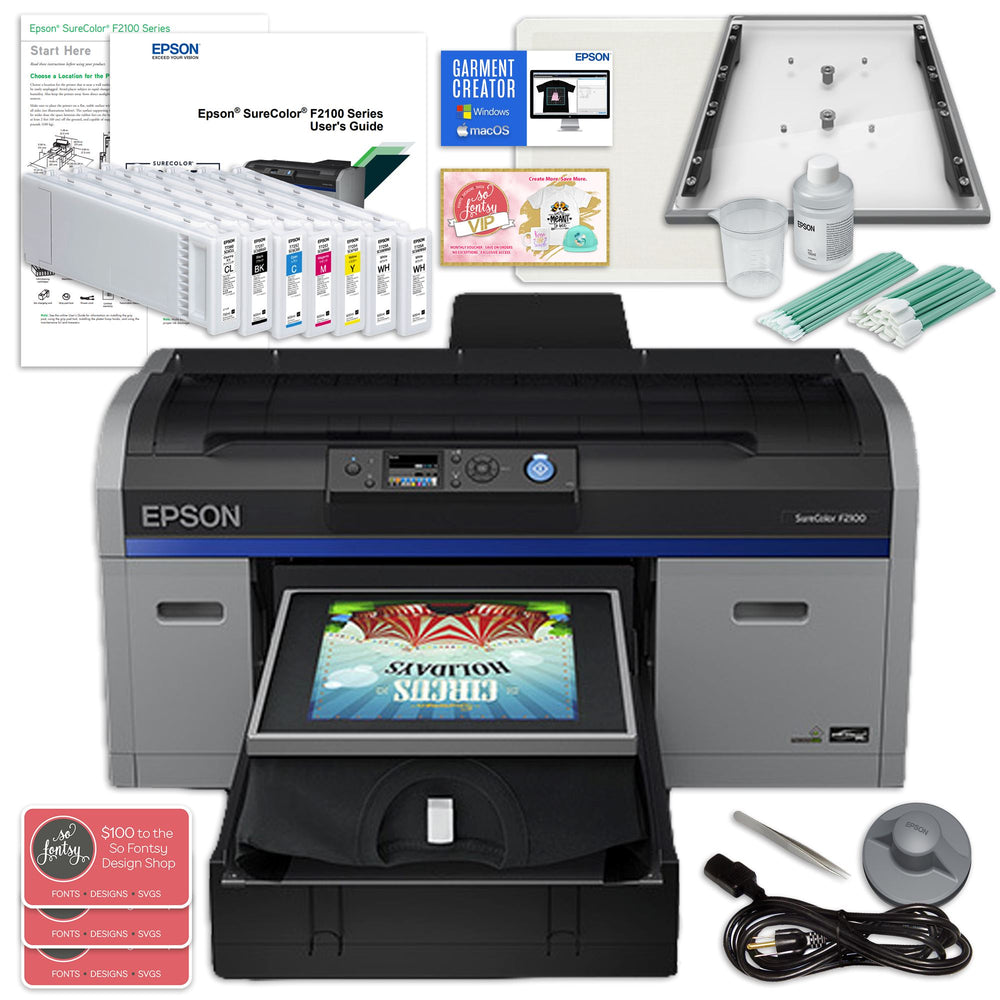 Epson F2100 DTG & DTF Combo Printer Bundles | Swing Design