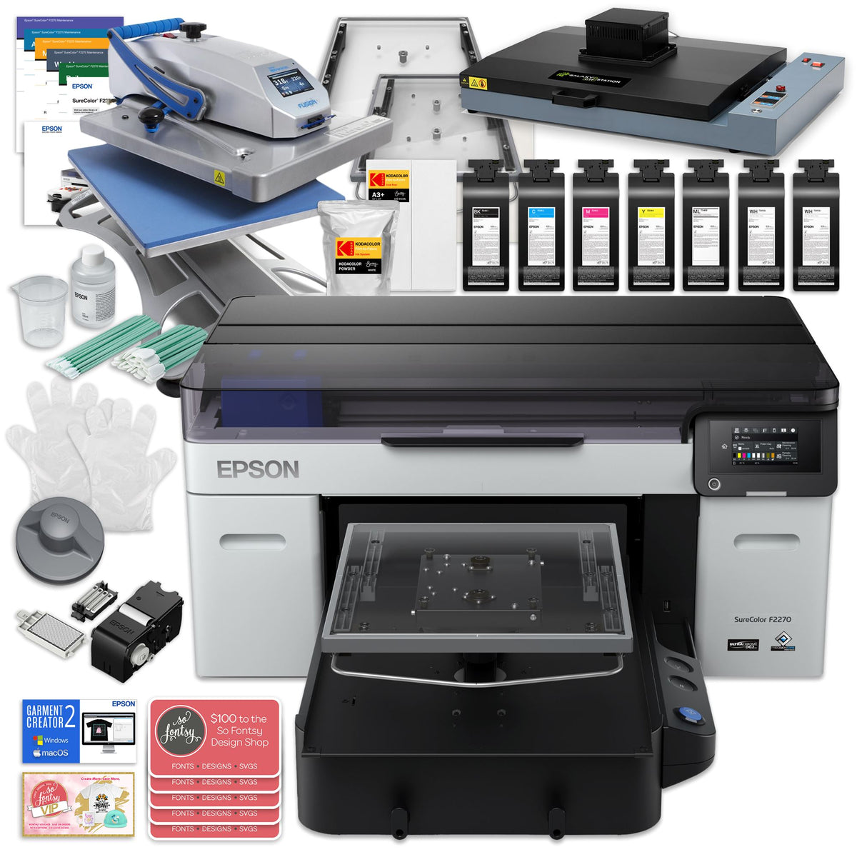 Epson F2270 DTG & DTF Combo Printer Bundles | Swing Design