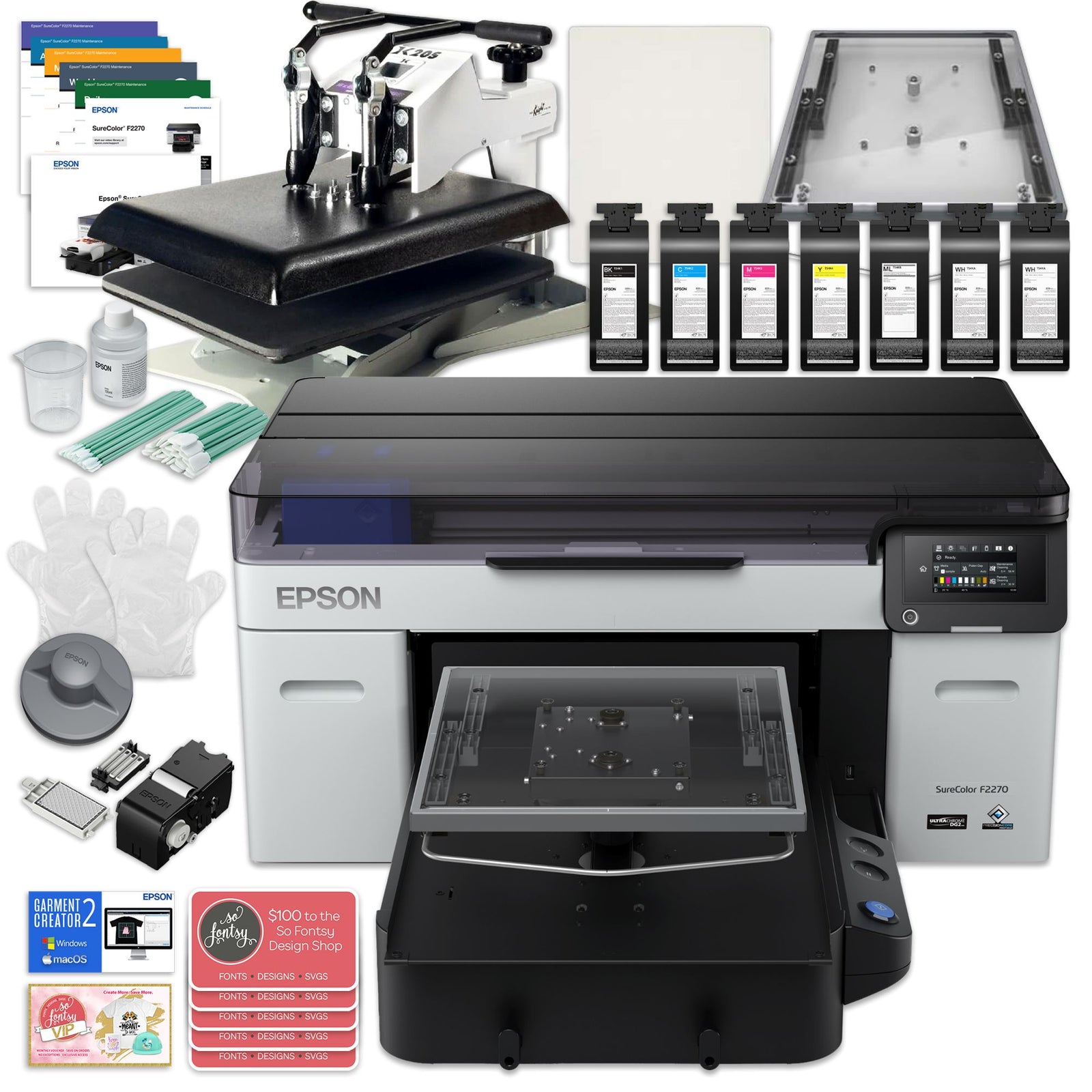 Epson F2270 DTG & DTF Combo Printer Bundles | Swing Design
