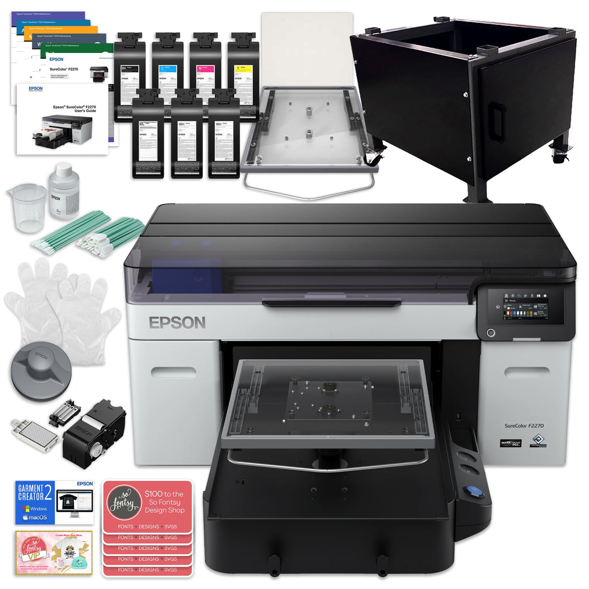 Epson F2270 DTG & DTF Combo Printer Bundles | Swing Design