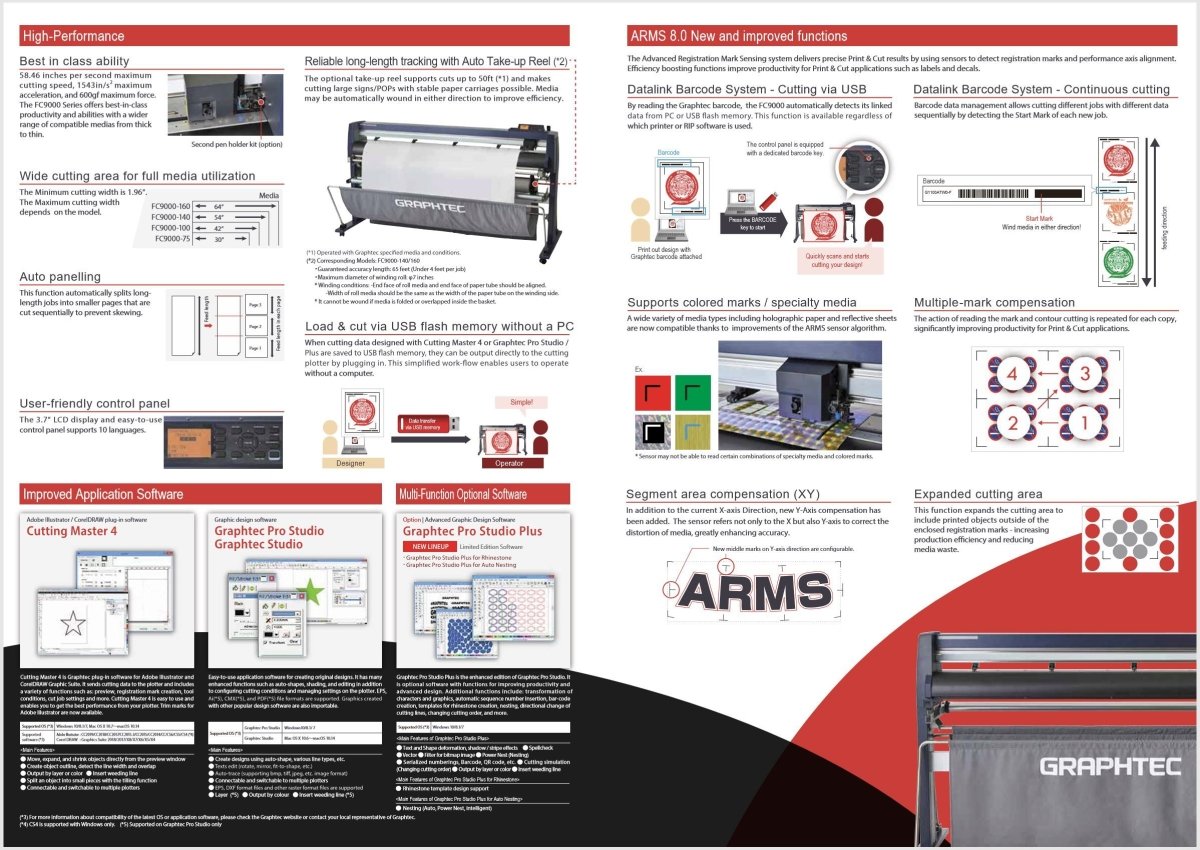 Graphtec Vinyl Cutter Bundle - FC9000-140 54" | Swing Design