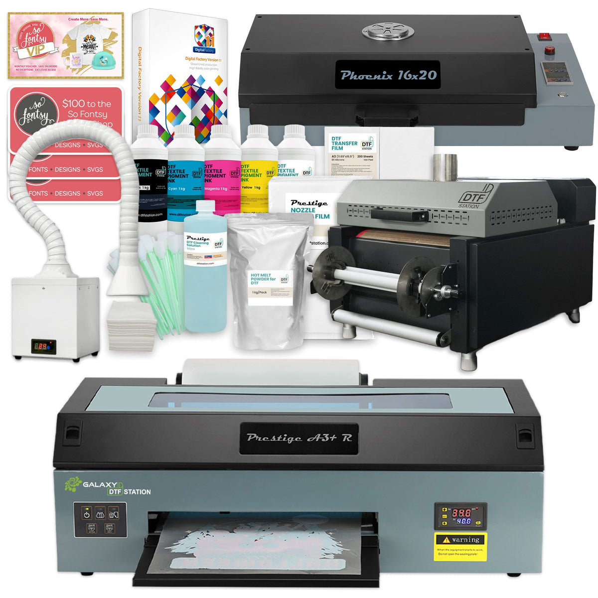 Prestige A3+ R Direct to Film (DTF) Roll & Sheet Printer, Inks & Suppl ...