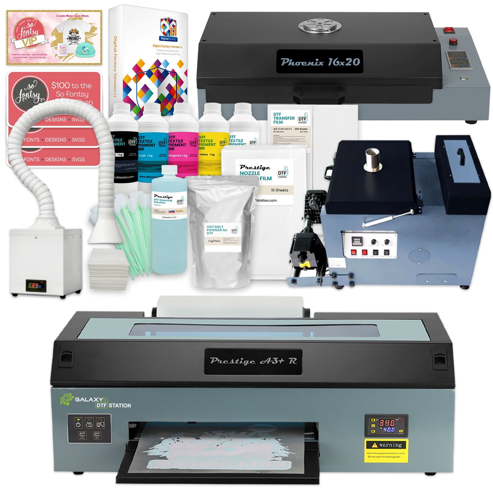 Prestige A3+ R Direct to Film (DTF) Roll & Sheet Printer, Inks & Suppl ...