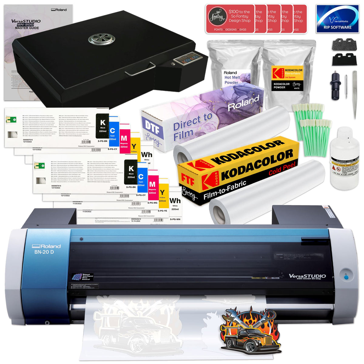 Roland BN-20D 20" DTF Printer Bundles | Swing Design