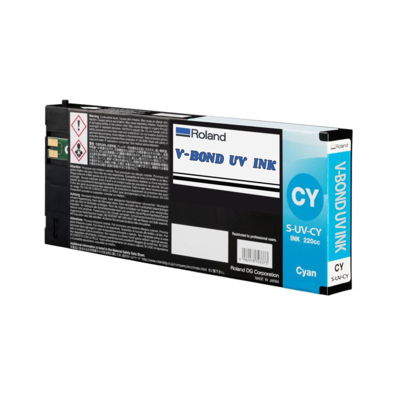 Roland V-BOND Ink 220ml- Cyan S-UV-CY | Swing Design