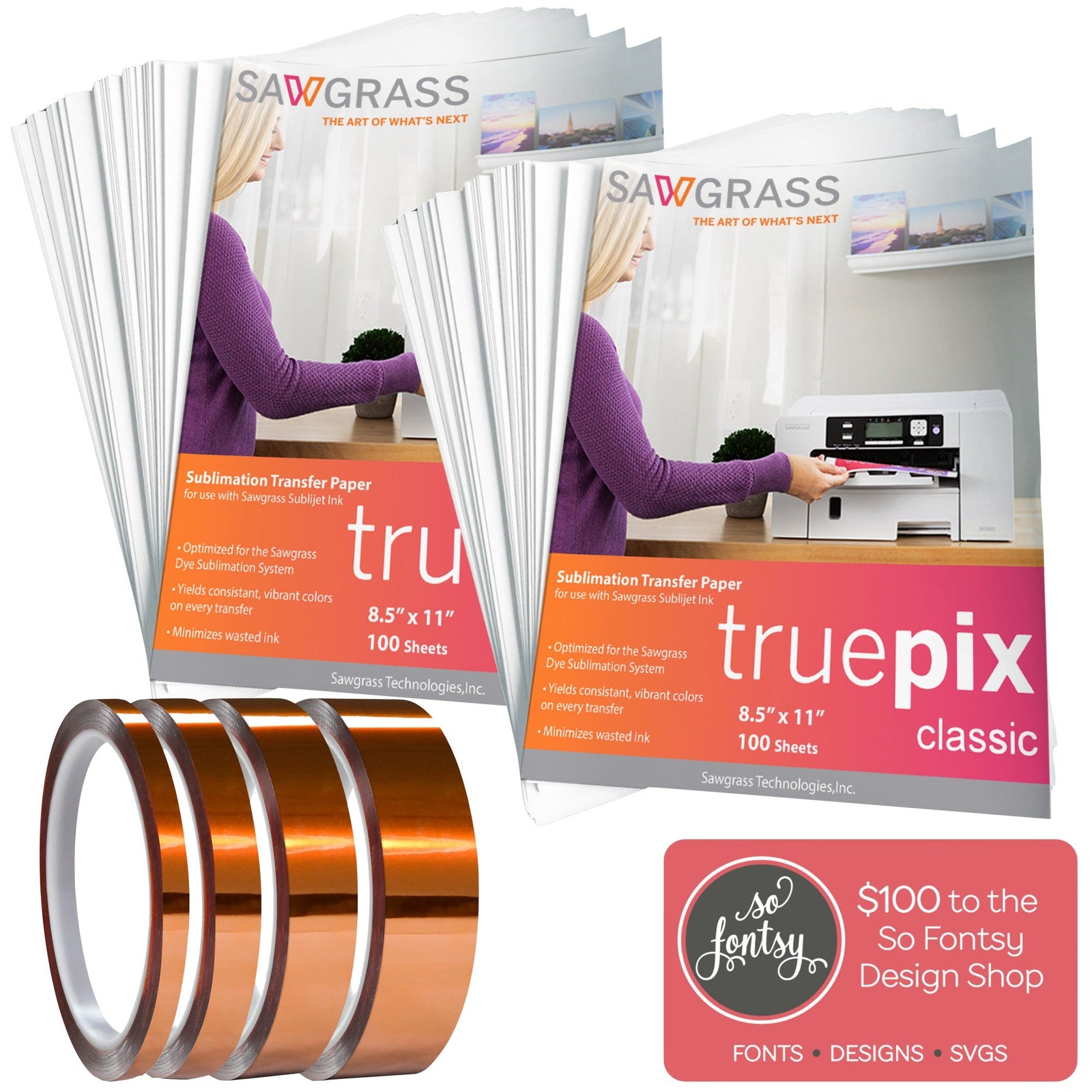 Sawgrass Sublimation Inks, Paper, and Tape | Swing Design