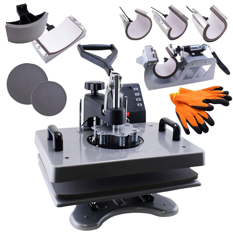 8-in-1 Combo 15" Best Heat Press Bundles | Swing Design