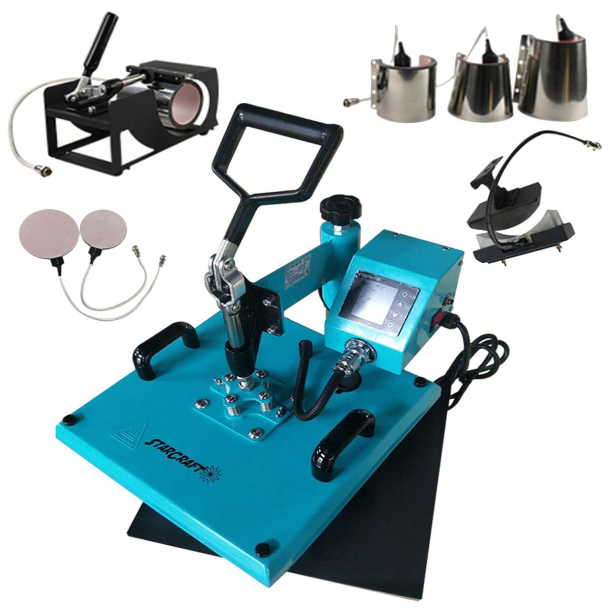 8-in-1 Combo 15" Best Heat Press Bundles | Swing Design