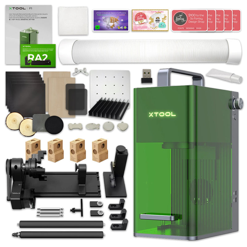 xTool F1 Portable Laser Engraver Bundles | Swing Design