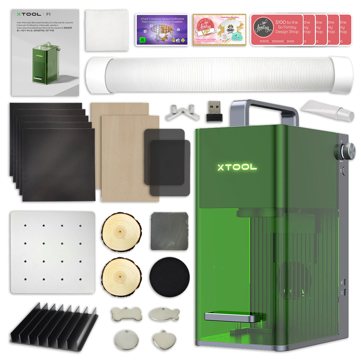 xTool F1 Portable Laser Engraver Bundles | Swing Design