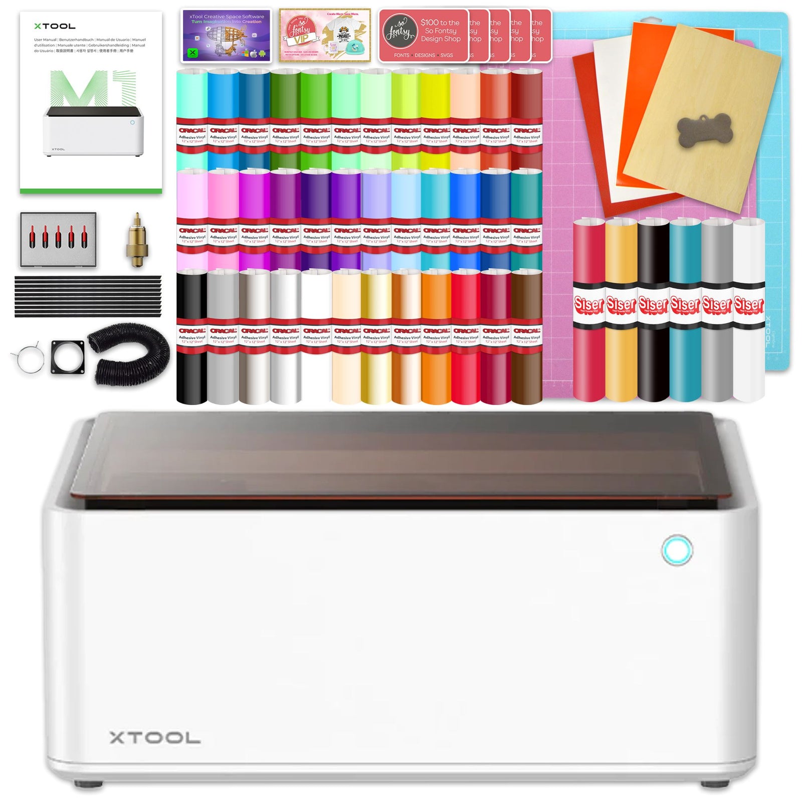 XTool M1 Craft Laser Cutter & Engraver Bundles & Accessories– Swing Design